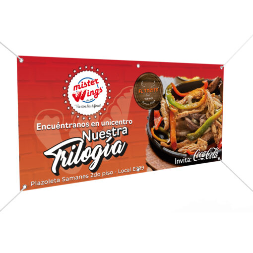 Pendones Publicitarios - Graficas Santa Maria